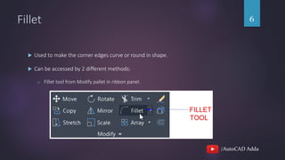 Tutorial 9 - Align, Explode, and Fillet command in AutoCAD. | PPT