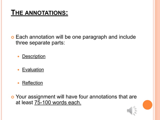 Annotated Biblography Presentation | PPTX | Science