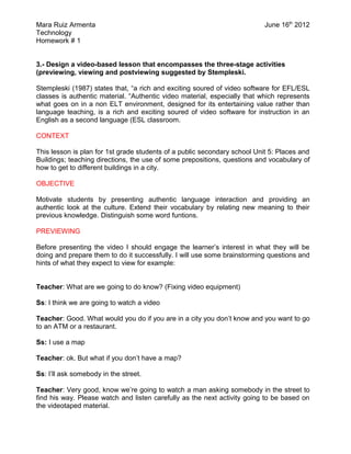 Video activity 1st hw | DOC