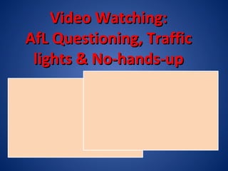 Video alf questioning | ODP | Educational Assessment | Education