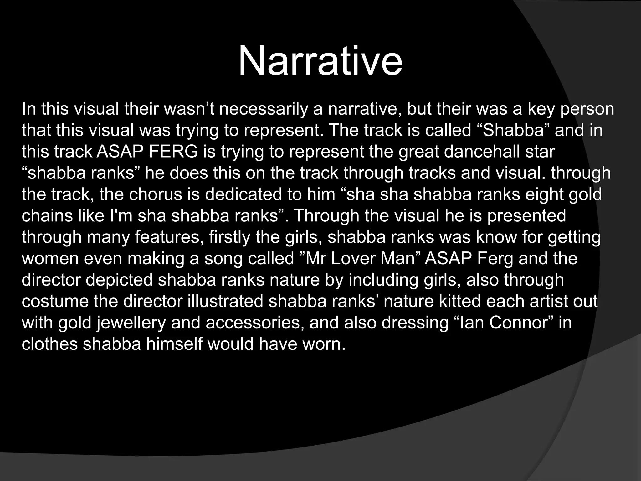 ASAP FERG & ASAP ROCKY - SHABBA ANALYSIS | PPTX