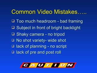 Video And Audio Production | PPT | Video Production | Content Production