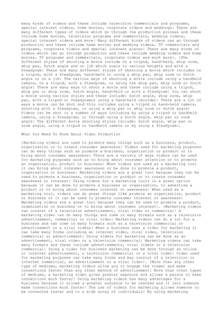 Video article | TXT | Cameras and Camcorders | Consumer Electronics