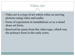 Video art power point | PPTX