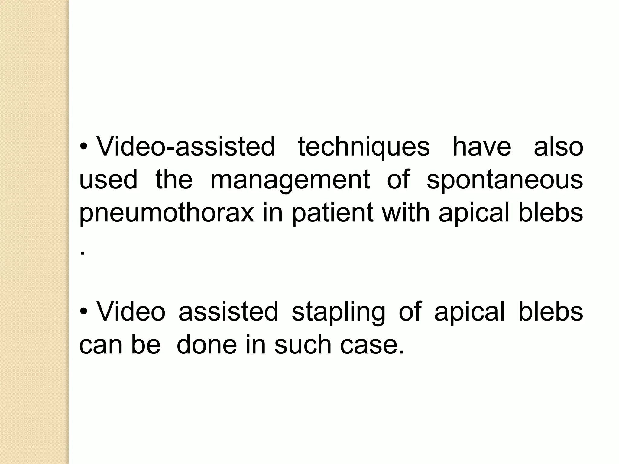 Video assisted thoracic surgery | PPTX