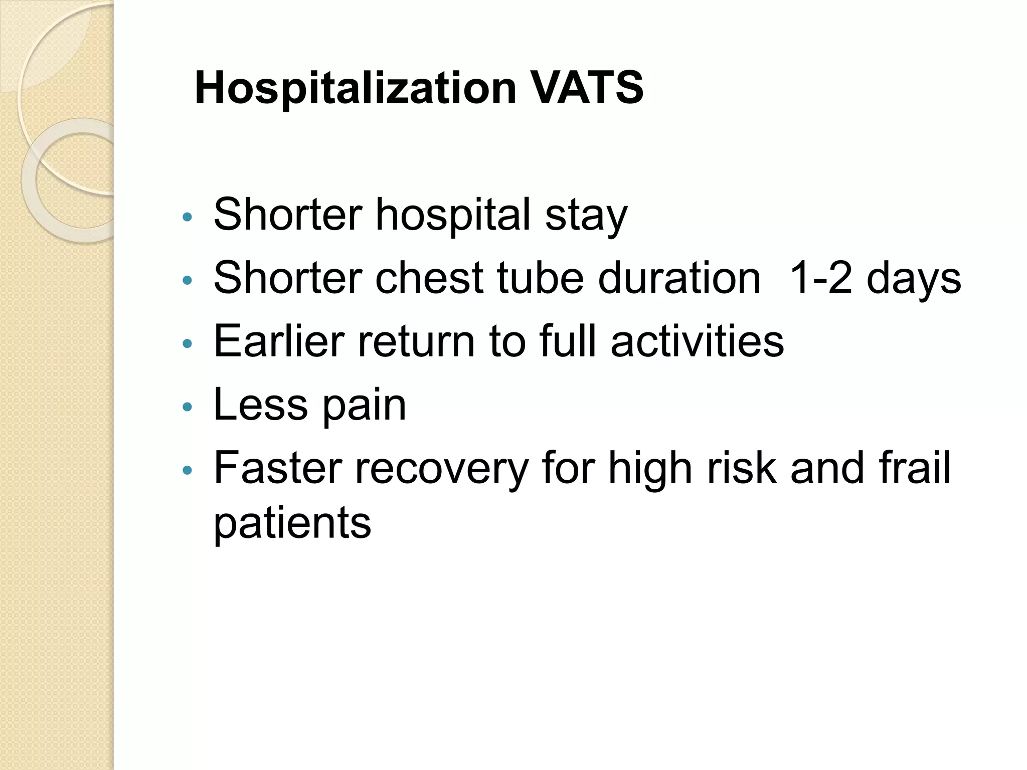 Video assisted thoracic surgery | PPTX