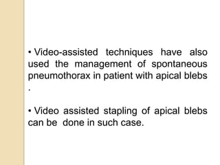 Video assisted thoracic surgery (VATS) seminar | PPTX