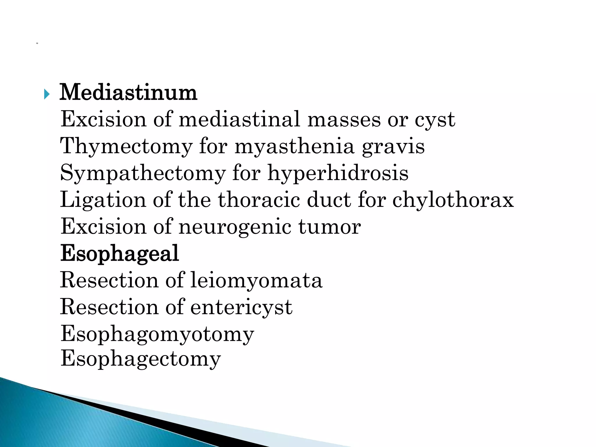 Video assisted thoracic surgery (vats) | PPTX