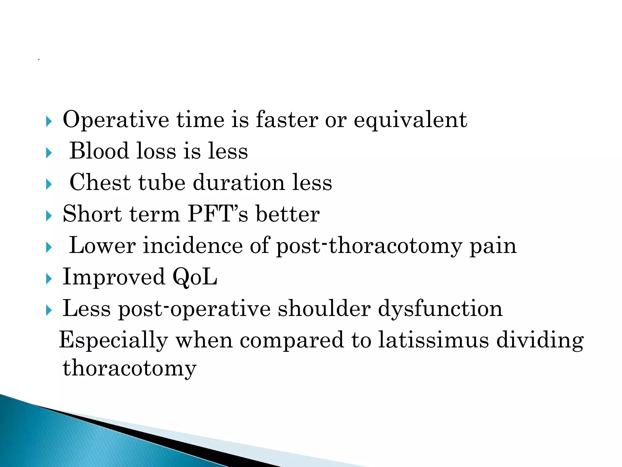 Video assisted thoracic surgery (vats) | PPTX