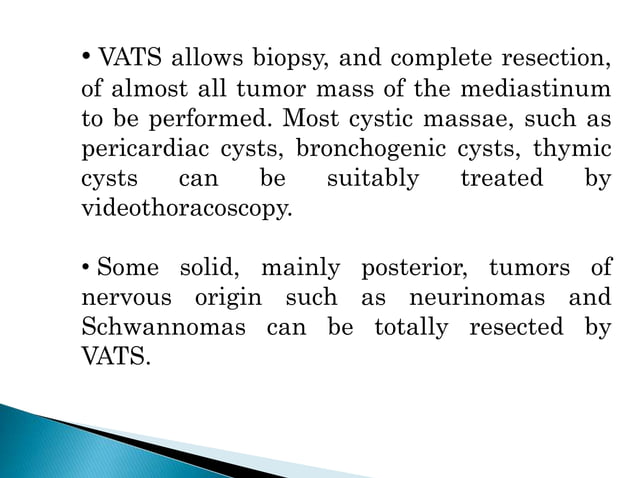 Video assisted thoracic surgery (vats) | PPT