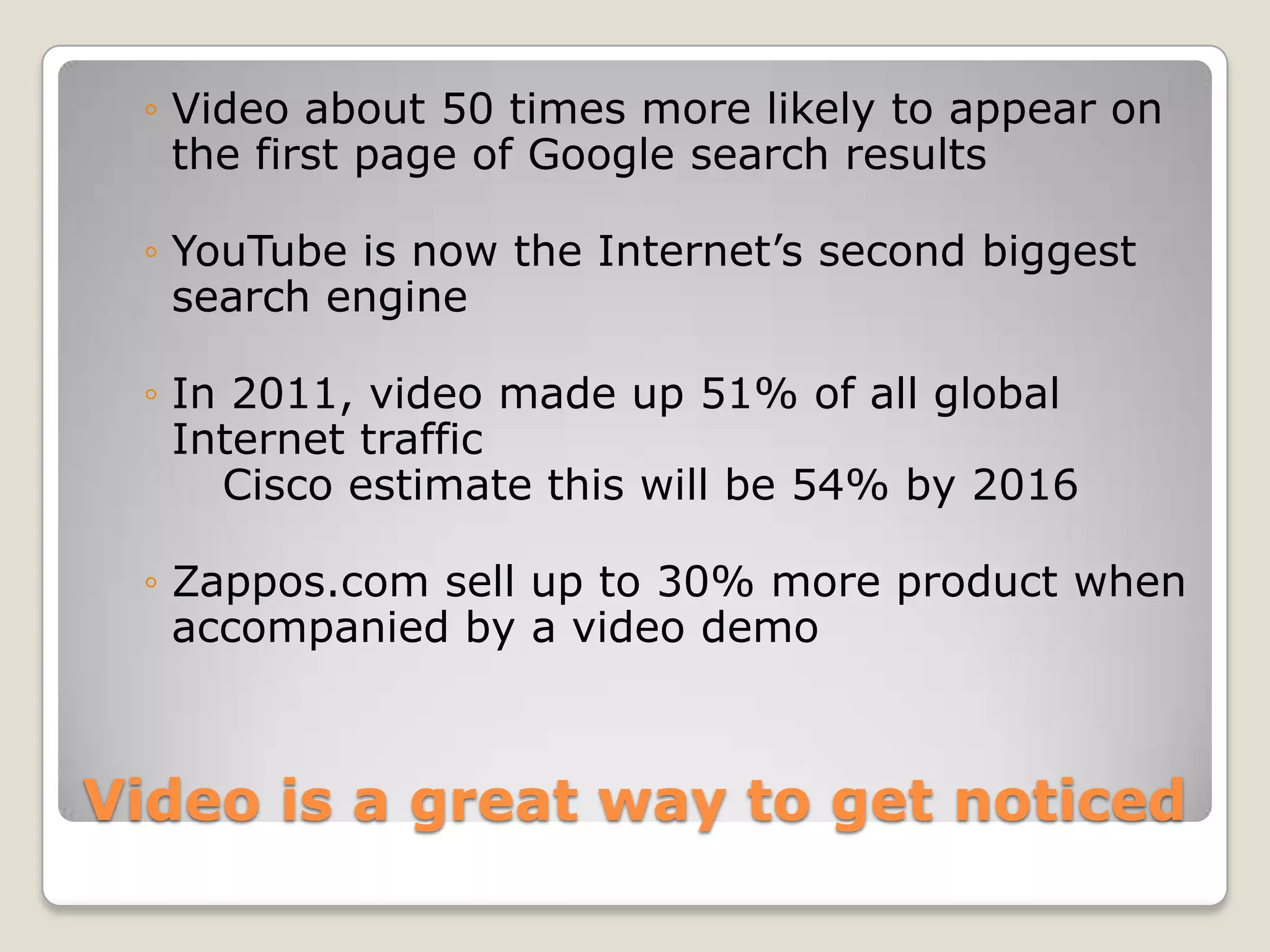 Video blogging basics | PPTX