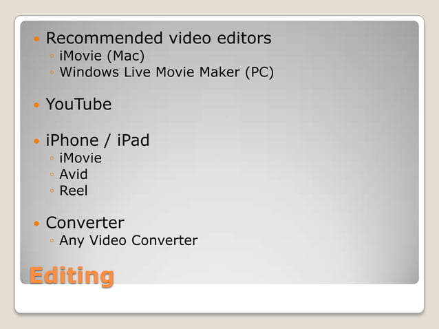 Video blogging basics | PPTX