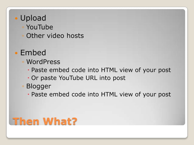 Video blogging basics | PPTX