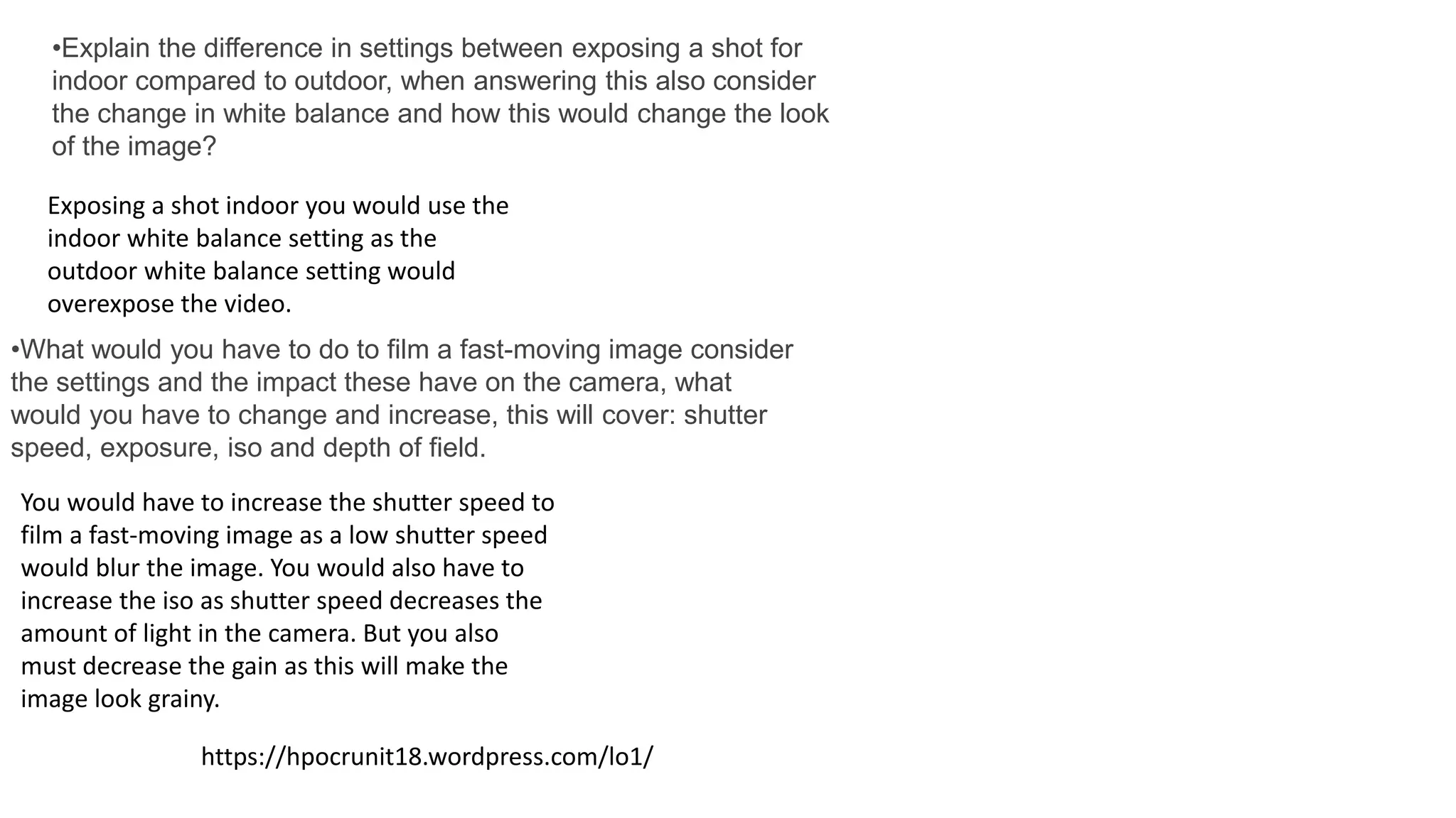 Video Camera Analysis Pptx 7669