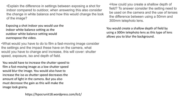 Video Camera Analysis 1 Pptx 1387