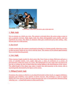 Video Camera And The Language Of Film | DOC