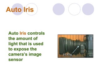 Video camera basic functions... shot types ..aspect ratio | PPT