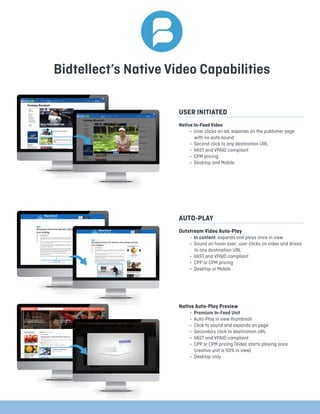 Bidtellect's Native Video Suite | PDF