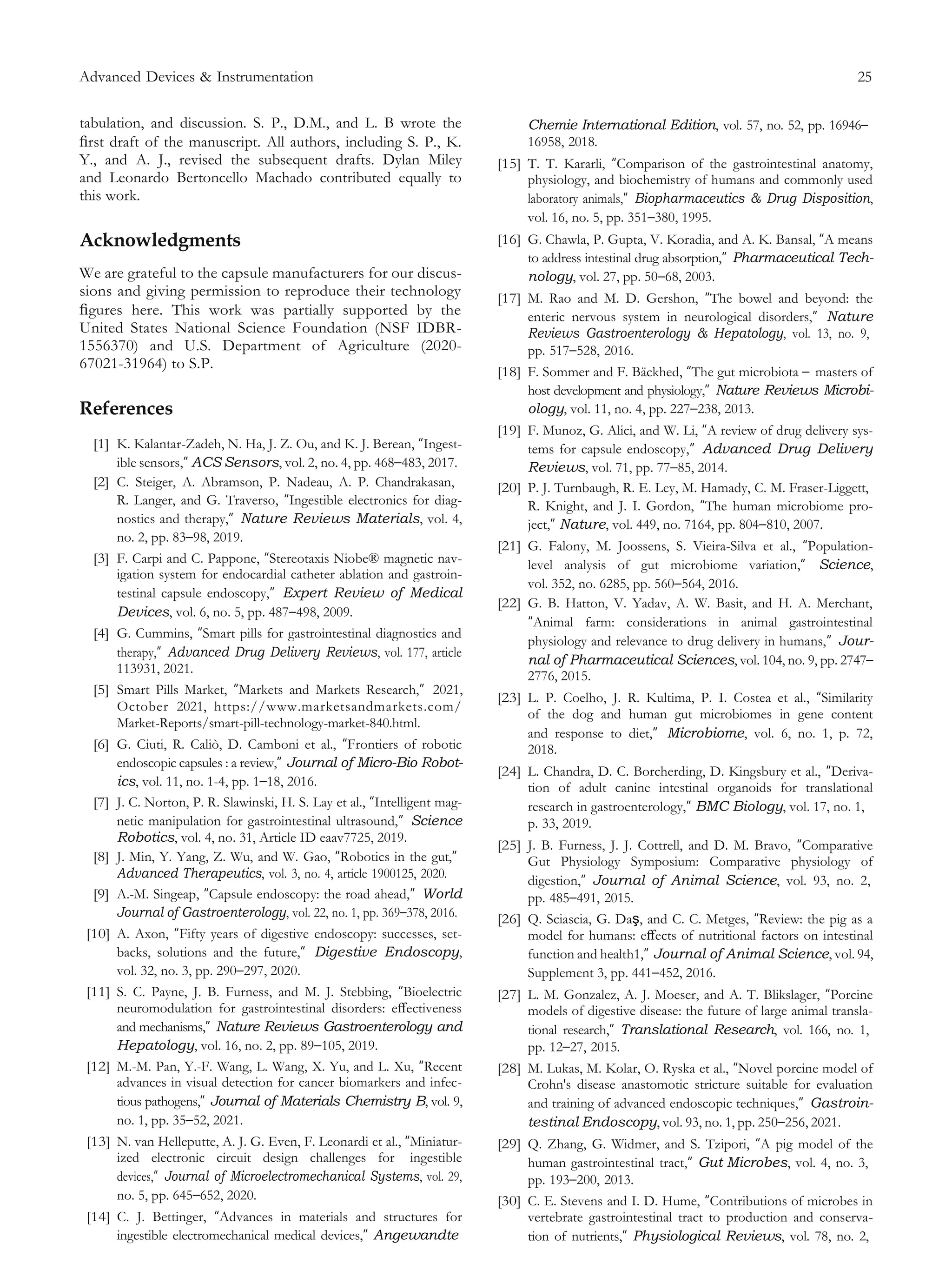 Wireless Capsule Endoscopy Review of Commercial Capsules | DOCX