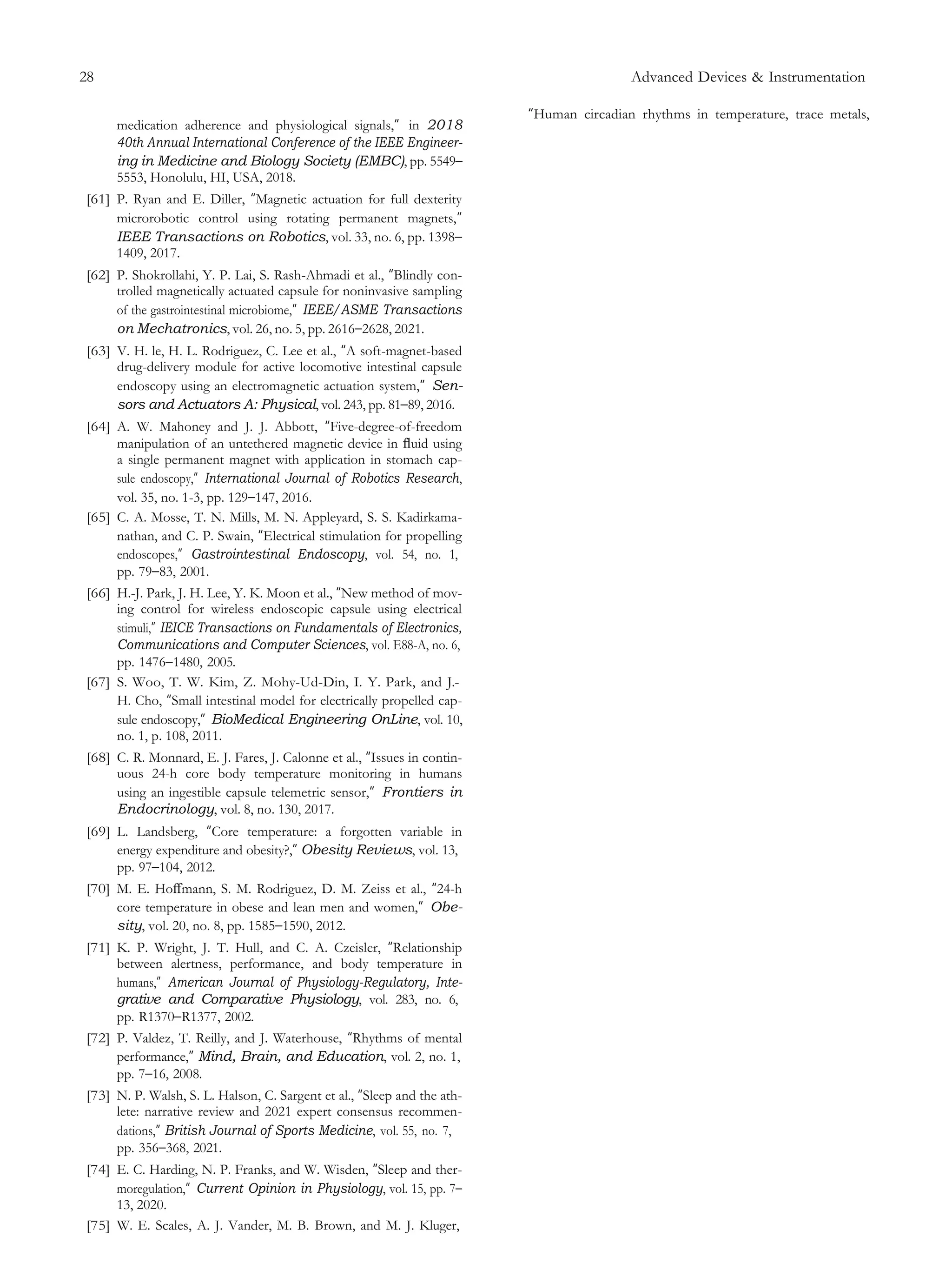 Wireless Capsule Endoscopy Review of Commercial Capsules | DOCX