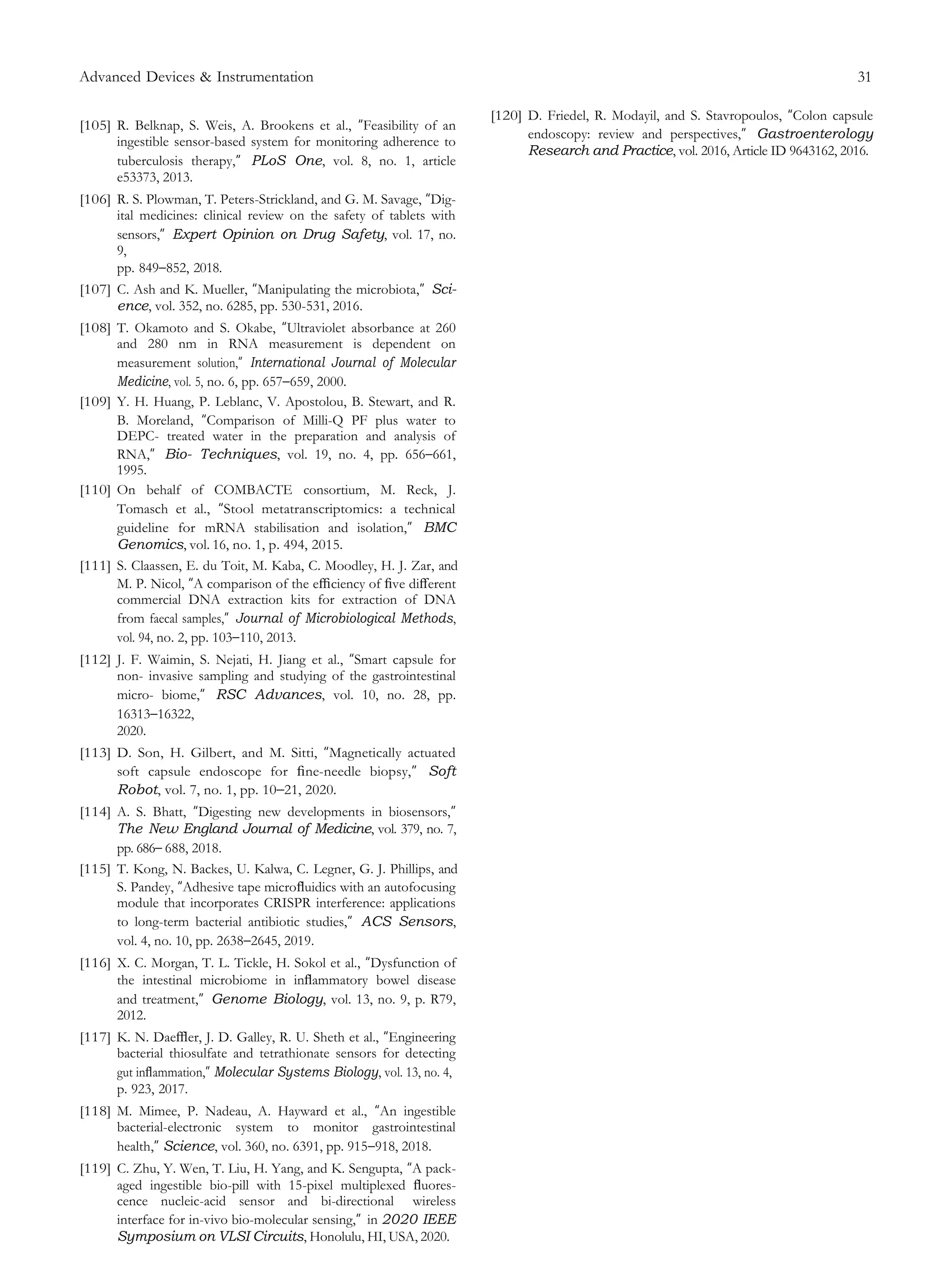 Wireless Capsule Endoscopy Review of Commercial Capsules | DOCX