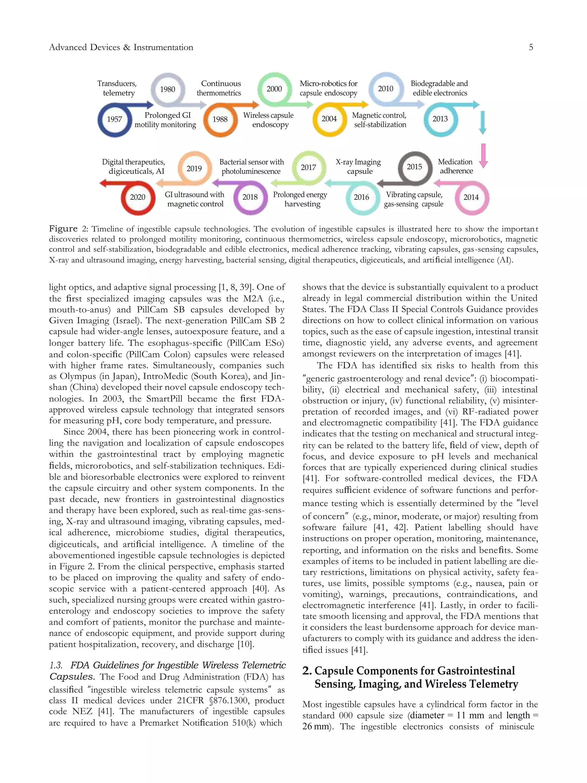 Wireless Capsule Endoscopy Review Of Commercial Capsules Pdf