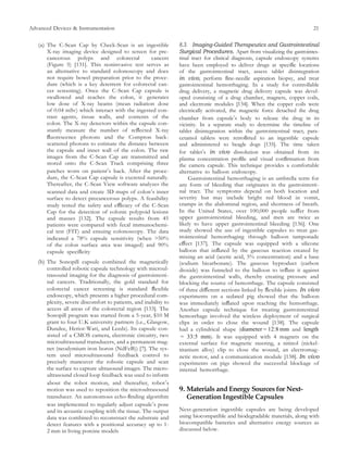 Wireless Capsule Endoscopy Review of Commercial Capsules | DOCX