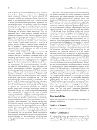 Wireless Capsule Endoscopy Review of Commercial Capsules | DOCX