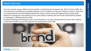 Choosing the Right Name for your Company Registration | PPTX