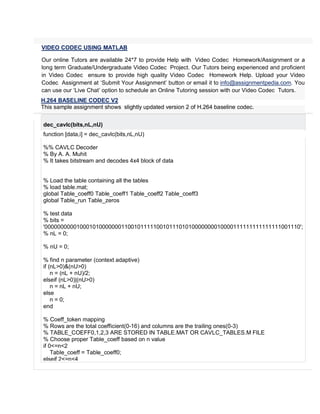 Video Codec | PDF