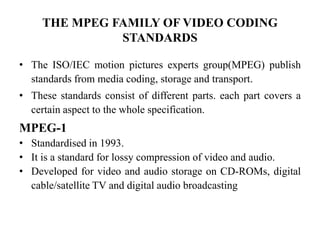 Video coding standards ppt | PPTX