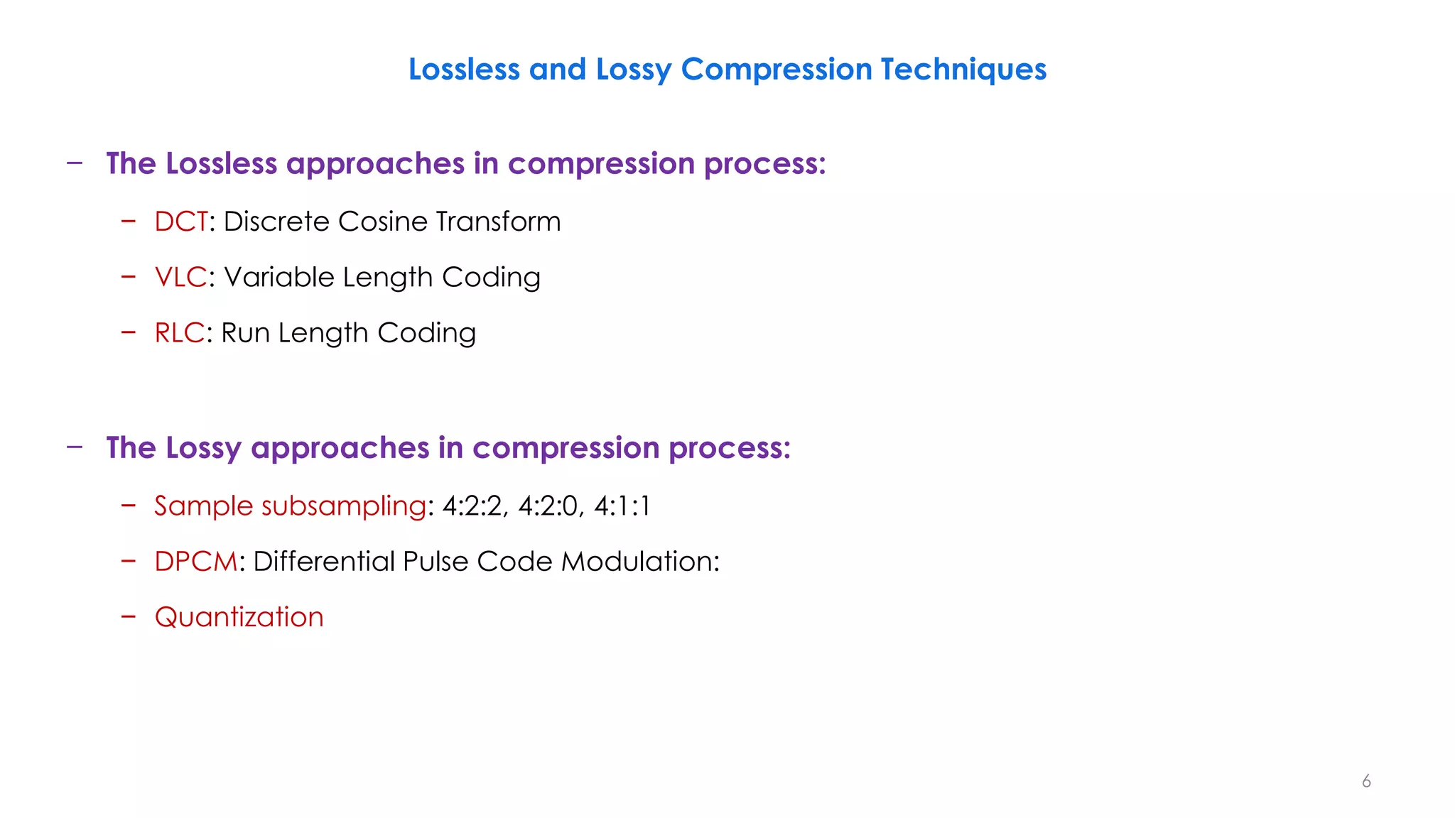 Video Compression Part 2 Section 2 Video Coding Concepts Ppt
