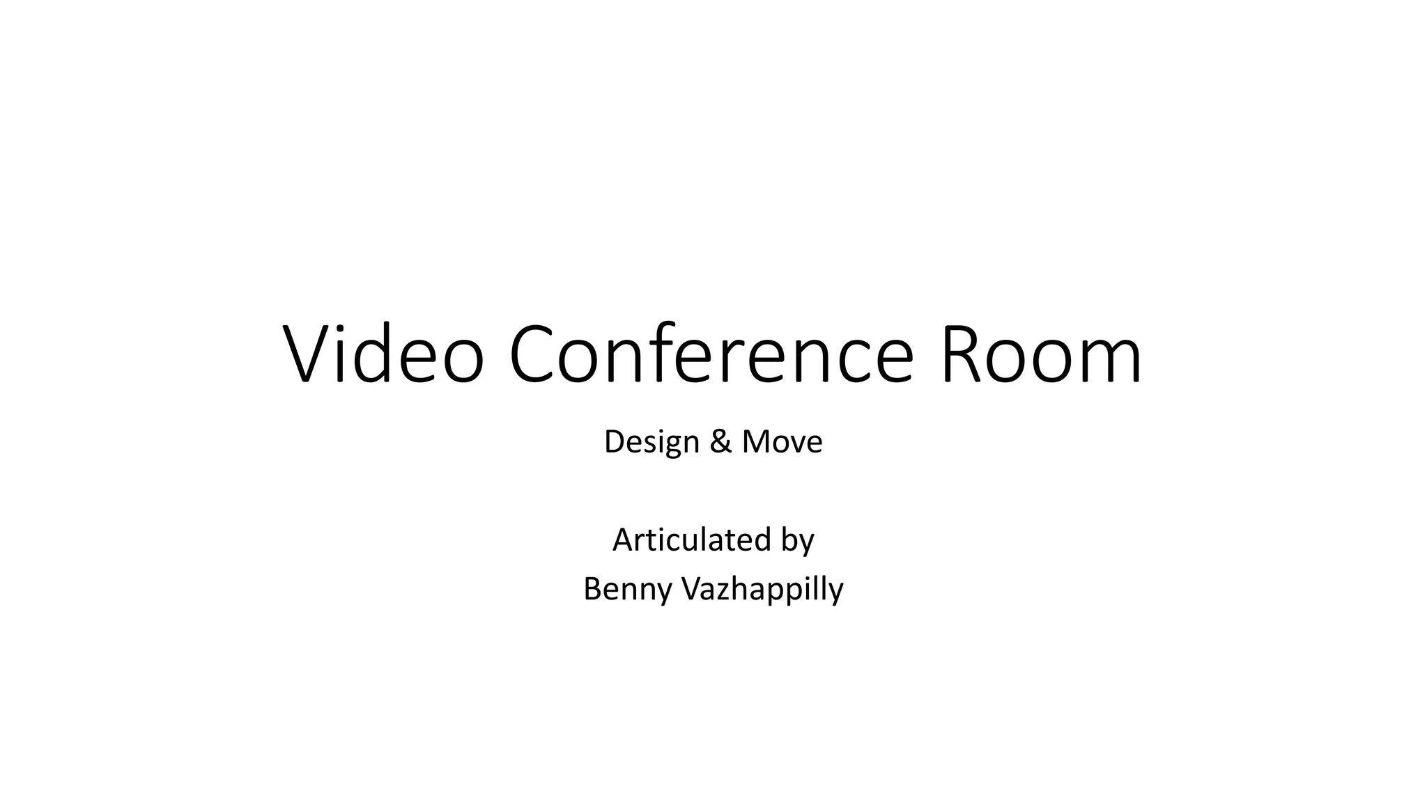 High tech Video conference room design | PPT