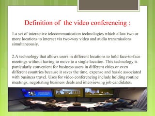Video conferencing | PPT