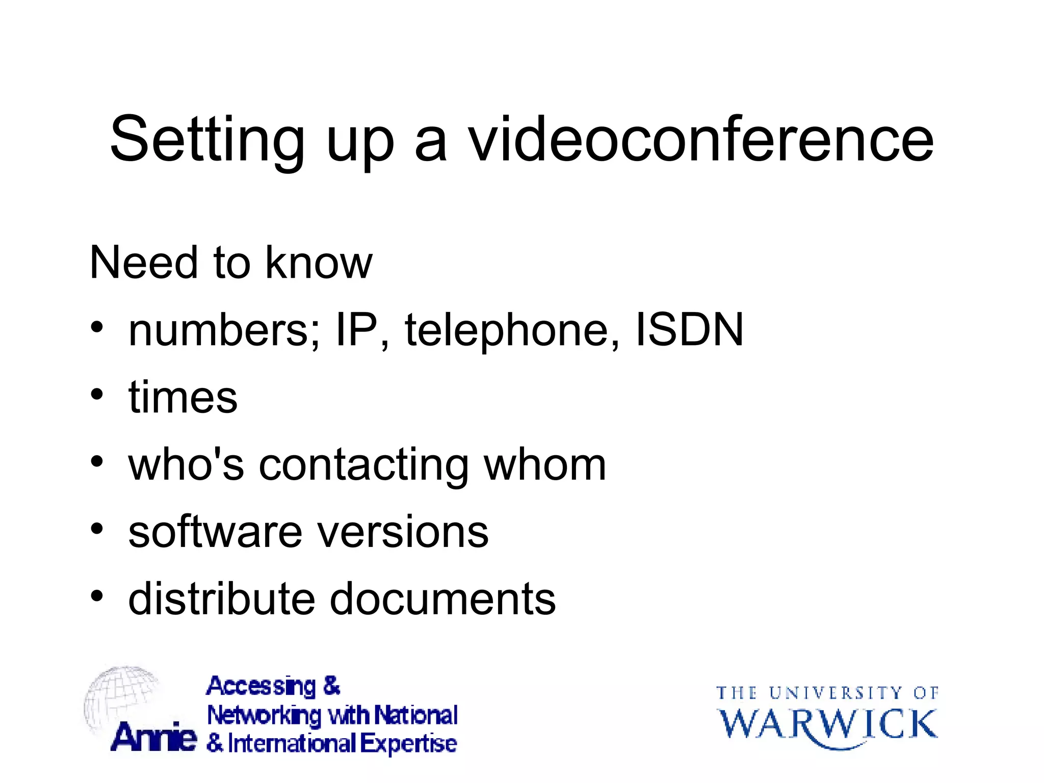 Teaching via videoconferencing Sept 2004 | PPT | Web Conferencing | Computer Software and ...