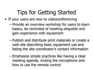 Videoconferencing Setup and Environmental Considerations | PPT