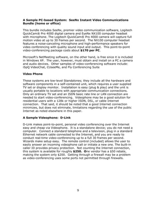 VideoConferencing White Paper - August 2003 | PDF