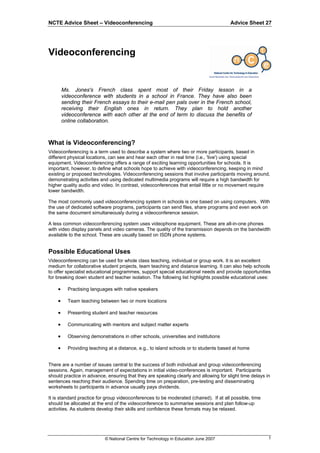 Videoconferencing | PDF | Web Conferencing | Computer Software and ...