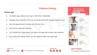 Video Consultation App for Doctors and Psychologists | PPT