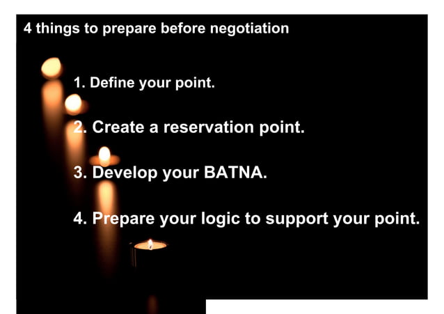 4 things to prepare before negotiation | PPT