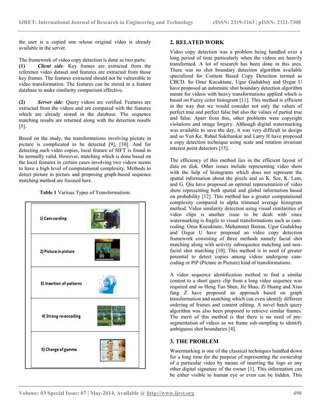 Video copy detection using segmentation method and | PDF