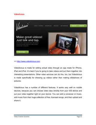 Video creation scientist | PDF