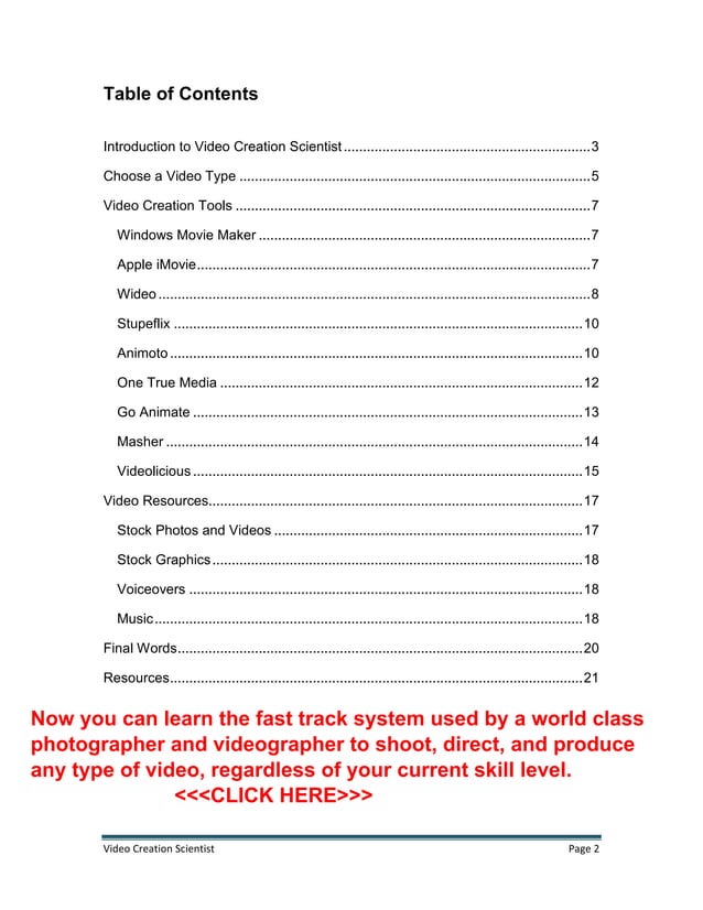 Video creation scientist | PDF