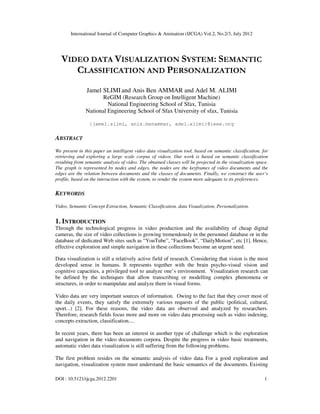 Video Data Visualization System : Semantic Classification and Personalization | PDF