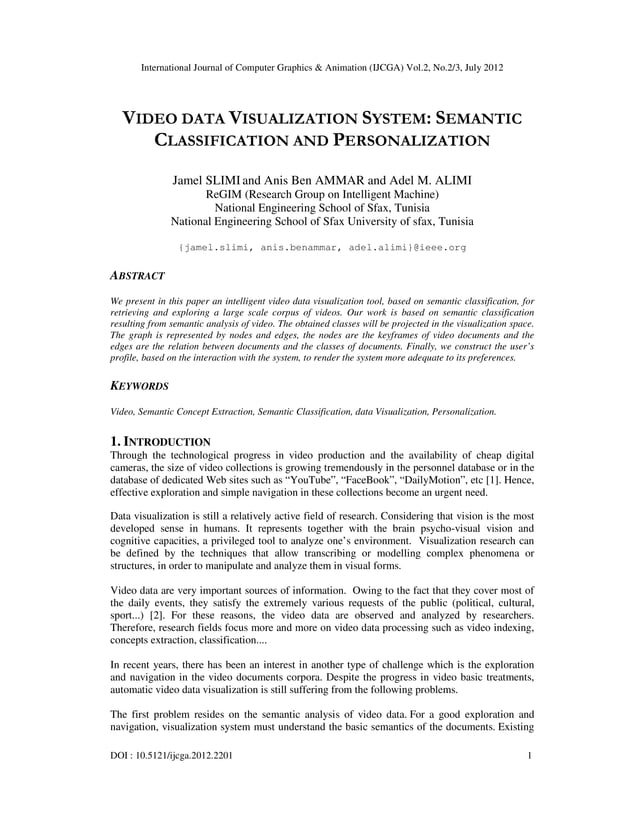 Video Data Visualization System : Semantic Classification and ...