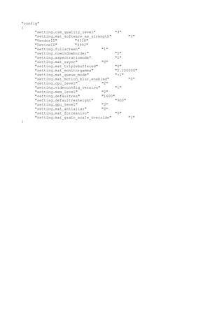 Videodefaults | TXT | Computing | Technology & Computing