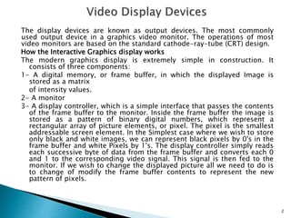 Video display devices | PPT