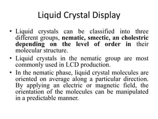 Video DIsplay Technologies | PPTX