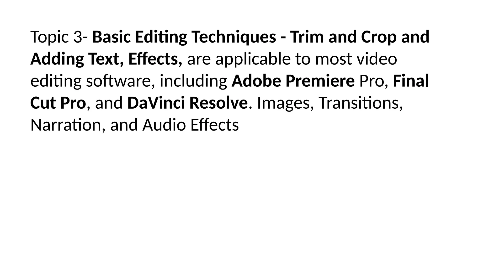 Video editing PowerPoint Presentation Grade 8 | PPTX