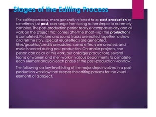 Video editing 01 | PPT